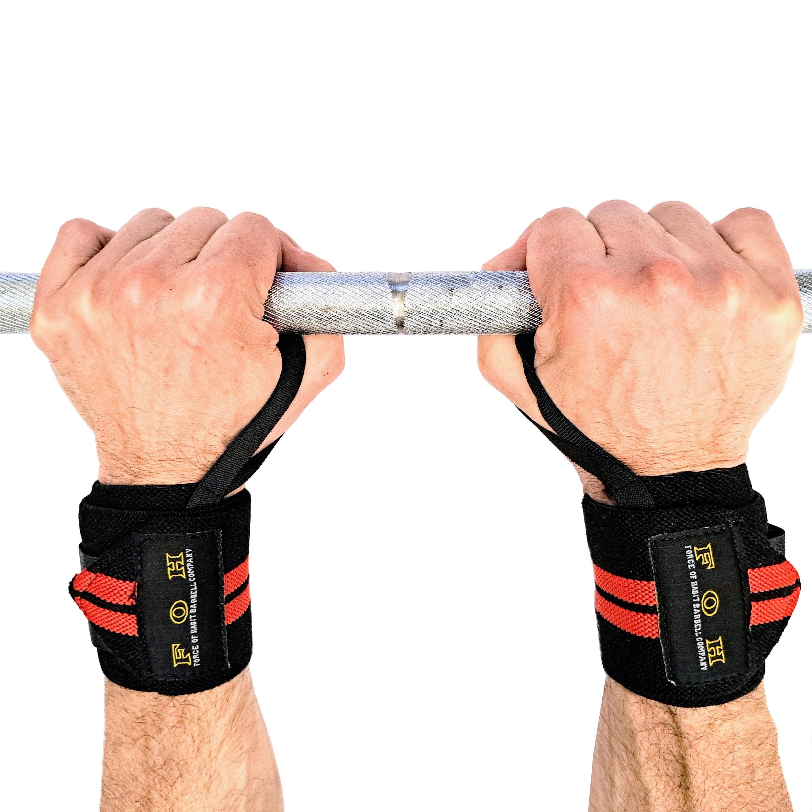 18" Lifting Wrist Wraps (Pair) | Force of Habit Barbell Company